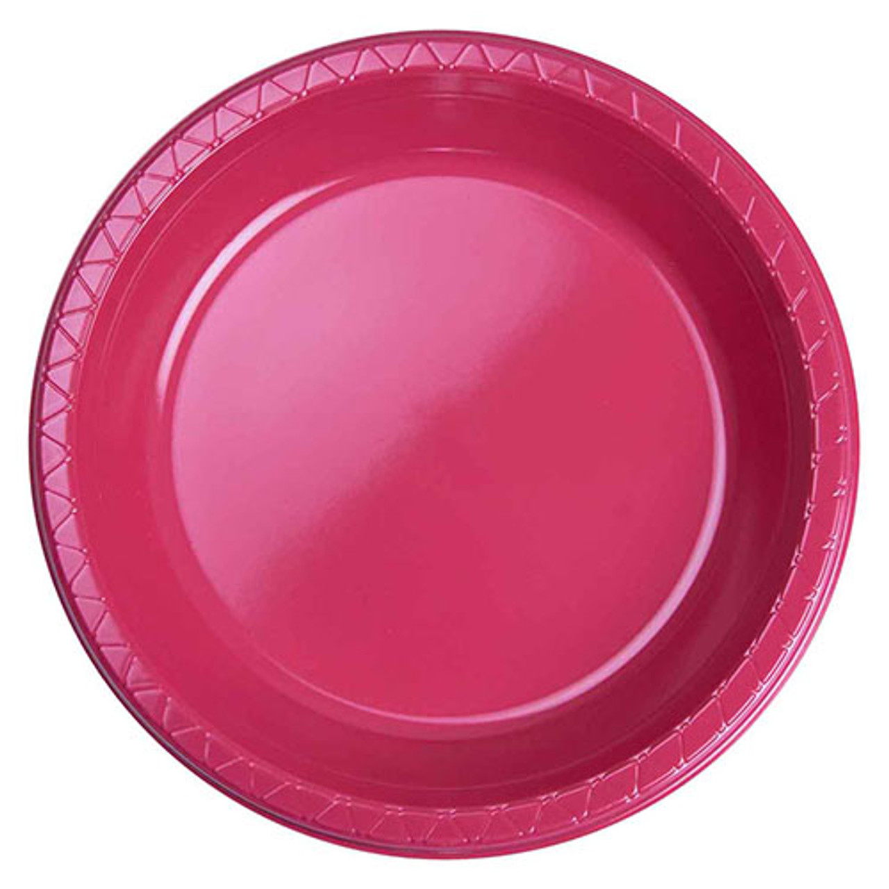 Fuschia paper plates store